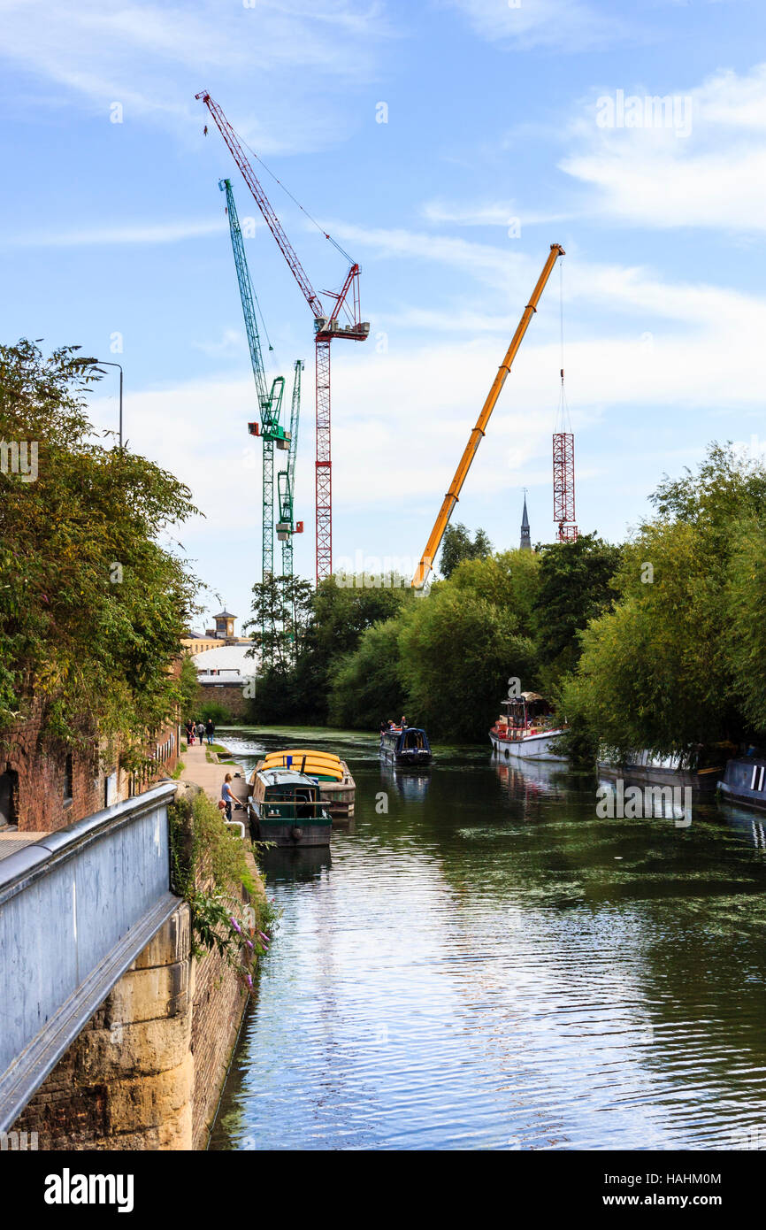 St. Pancras Lock on Regent's Canal at the beginning of the King's Cross ...
