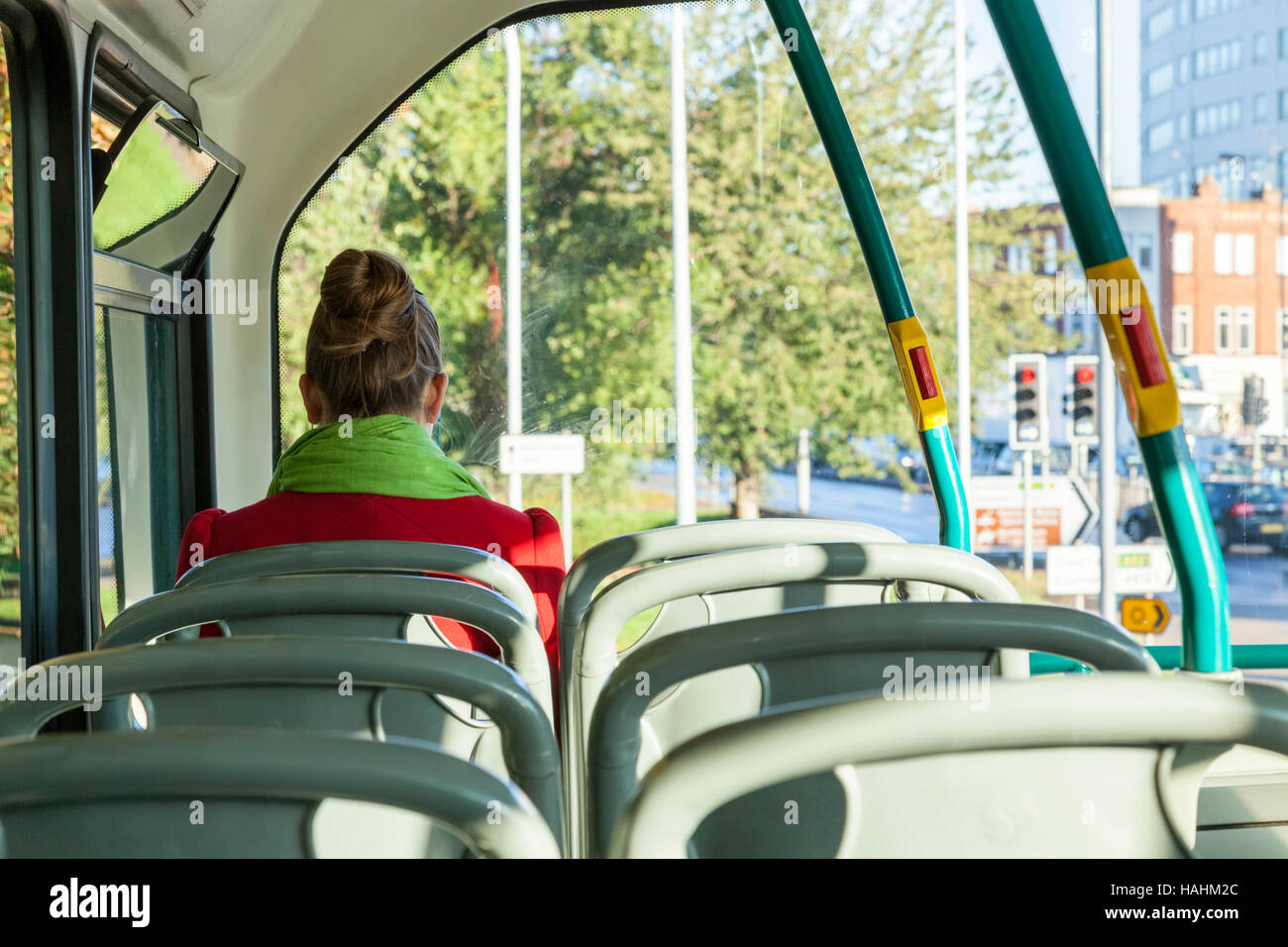 Sitting on top of a bus hi-res stock photography and images - Alamy