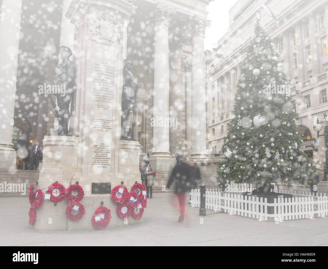 London Christmas Snow