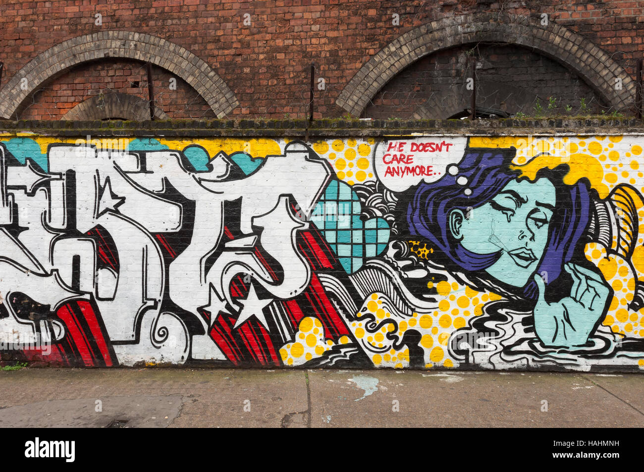 Street Art / graffiti, Sclater Street, London, E1, Britain Stock Photo ...