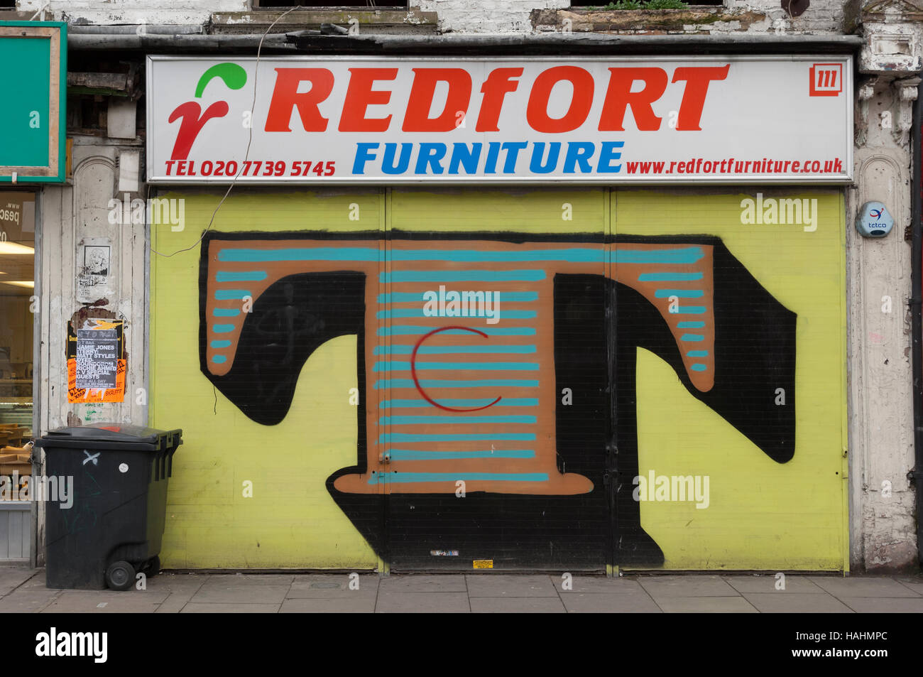 Street Art, by Street Artist 'Eine' Hackney Road, London, N1, Britain ...