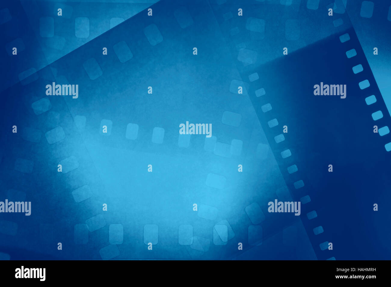 Film negative frames on blue background Stock Photo - Alamy