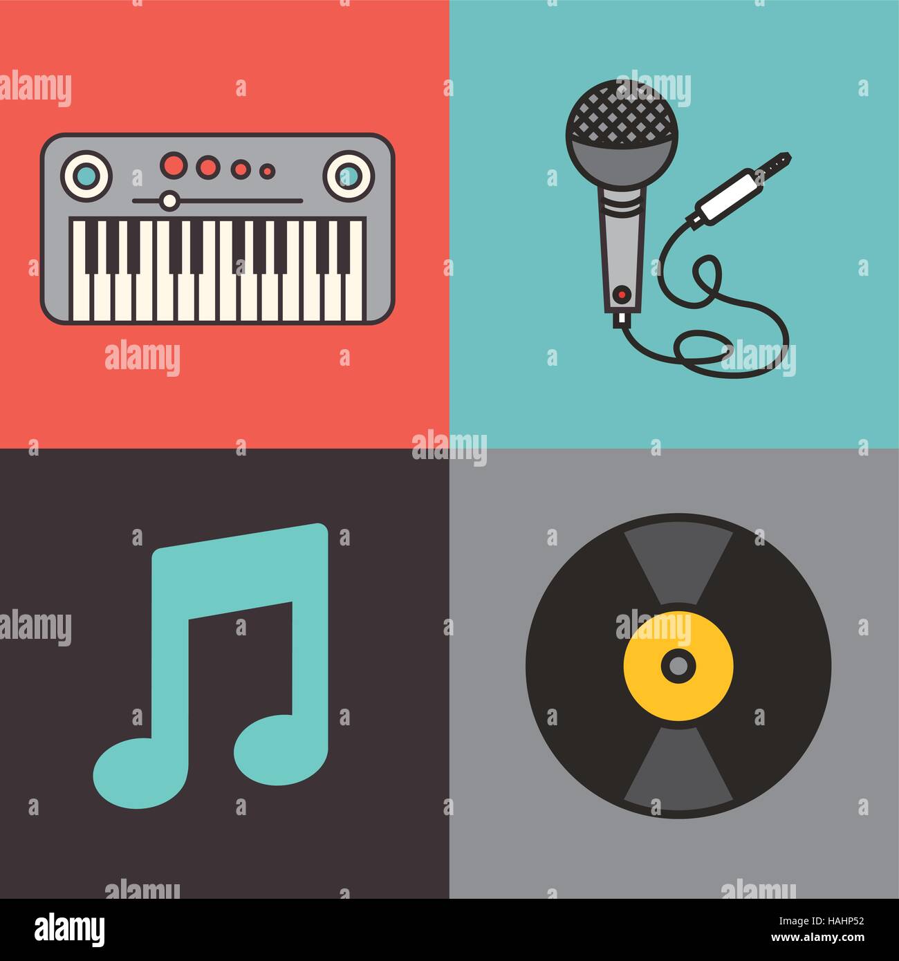 Piano inside Stock Vector Images - Alamy