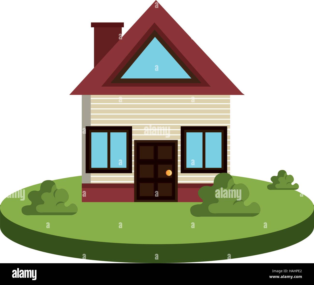 beautiful house exterior icon vector illustration design Stock Vector ...