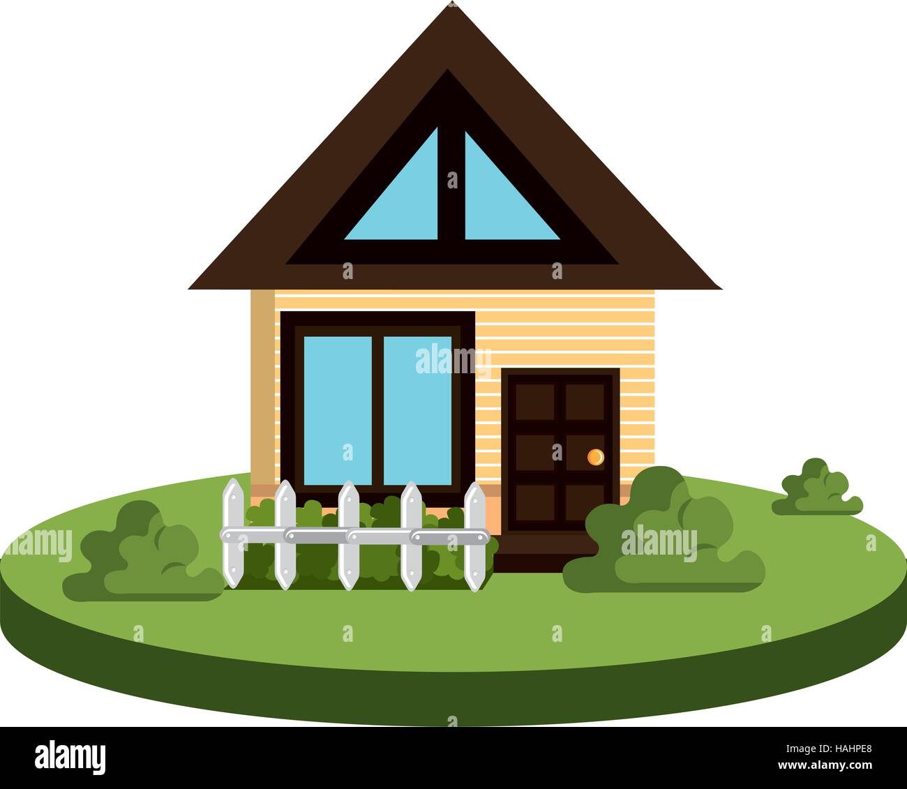 beautiful house exterior icon vector illustration design Stock Vector ...