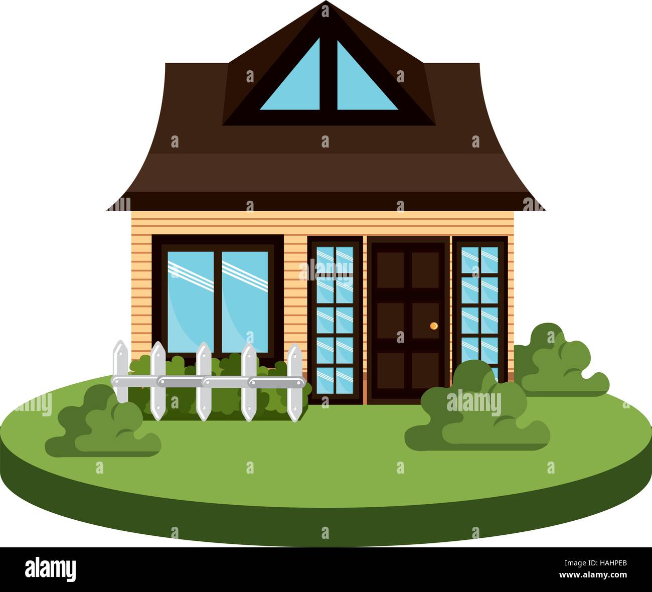 beautiful house exterior icon vector illustration design Stock Vector ...
