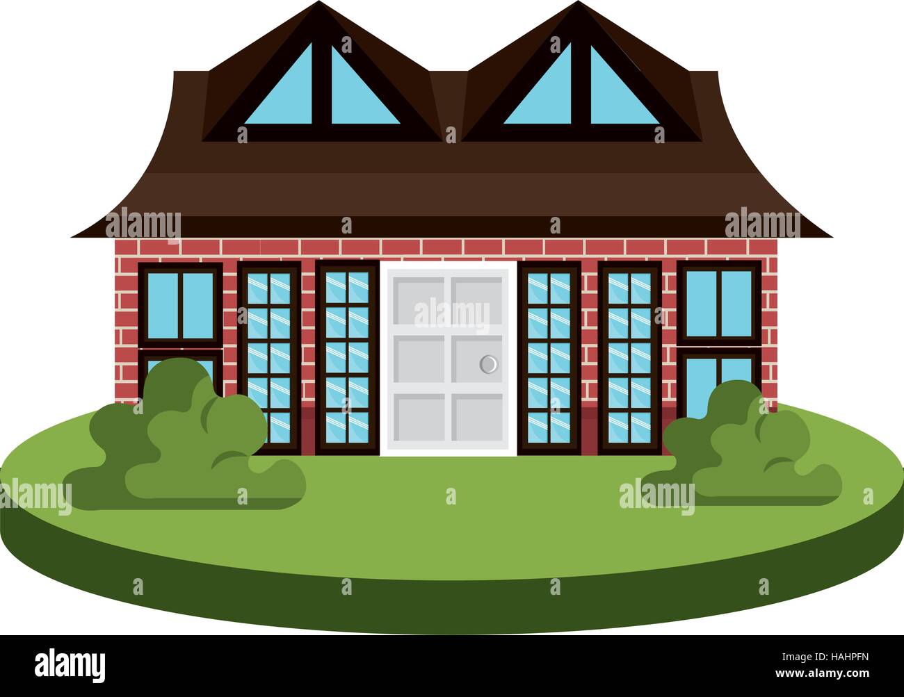 beautiful house exterior icon vector illustration design Stock Vector ...