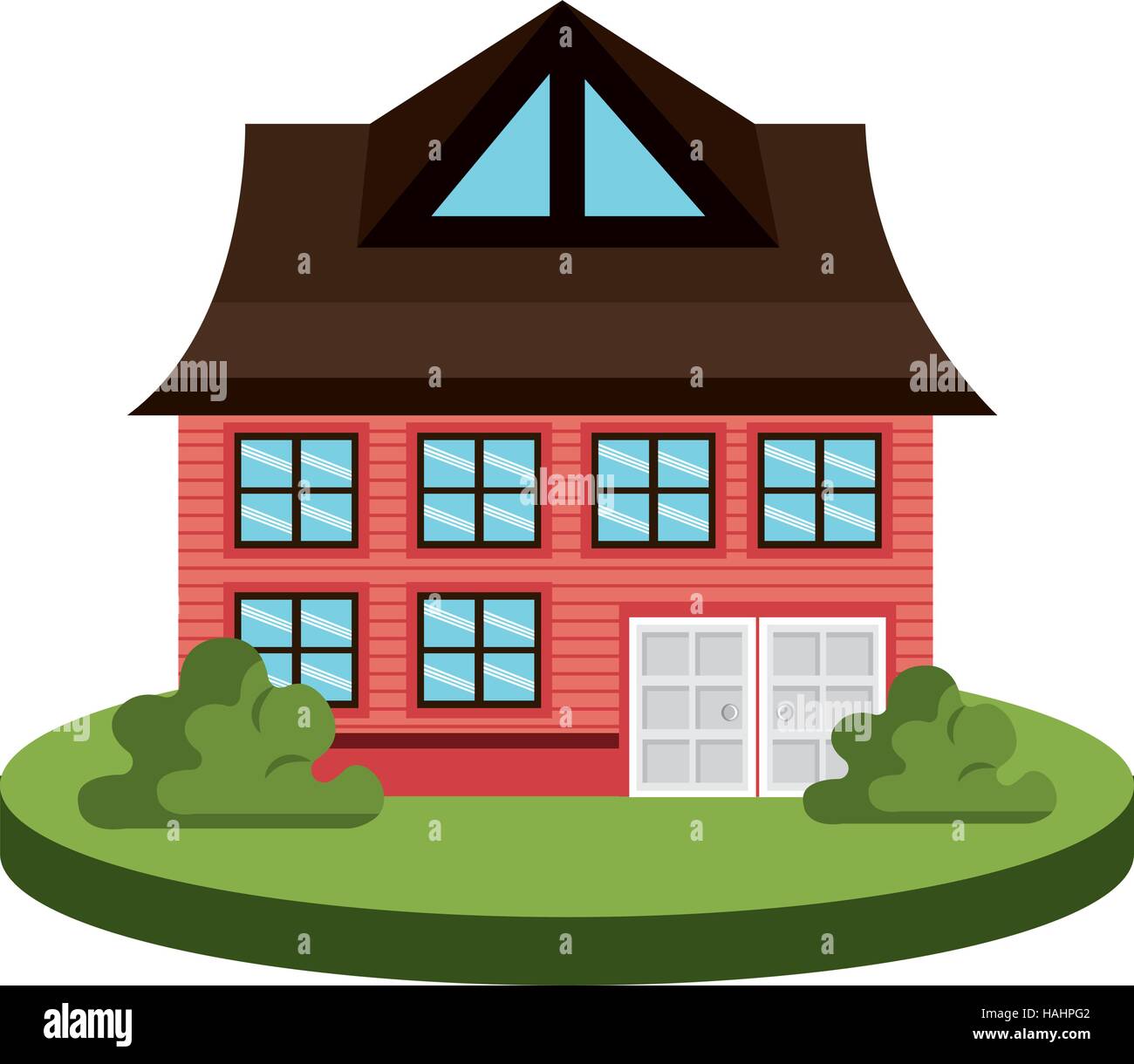 beautiful house exterior icon vector illustration design Stock Vector ...