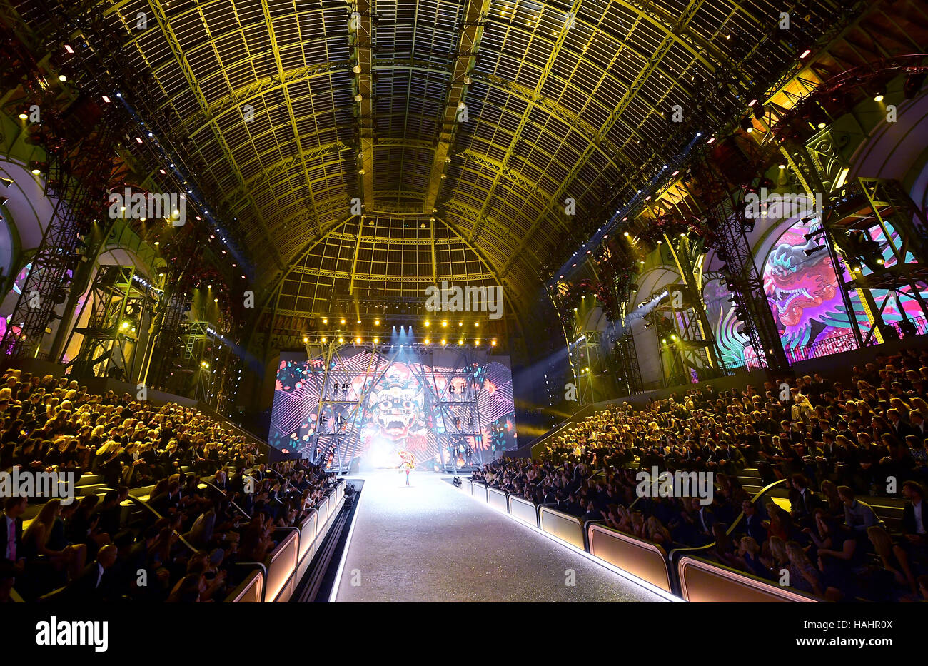 A general view of the runway during the Victoria's Secret fashion show ...