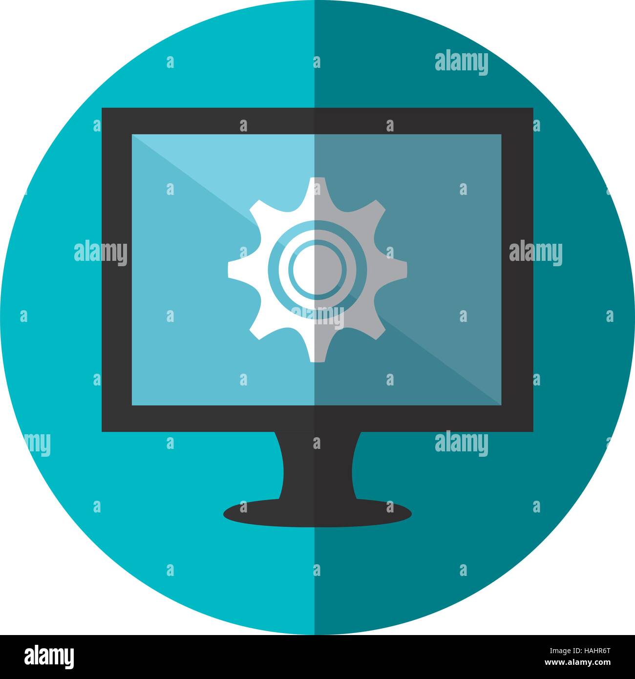 monitor desktop computer icon vector illustration design Stock Vector Image & Art - Alamy