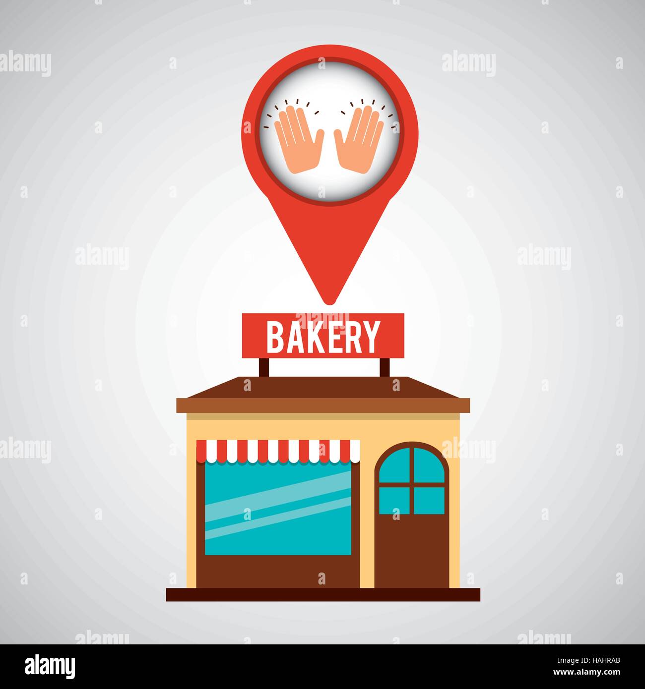 bakery store cooker hands vector illustration eps 10 Stock Vector Image ...