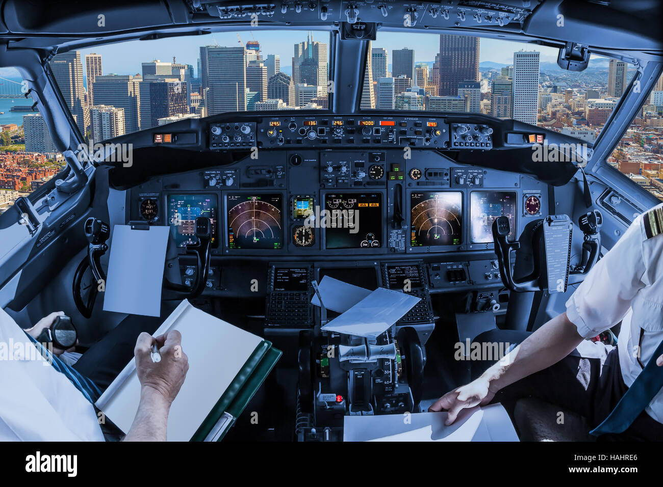 Cockpit in San Francisco downtown Stock Photo - Alamy