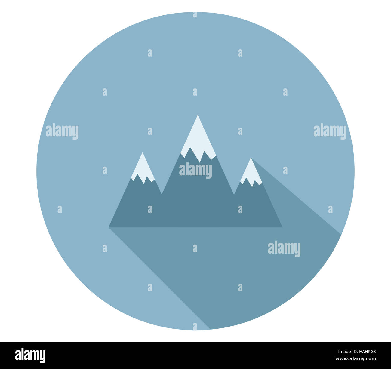 icon mountains with snow Stock Photo - Alamy