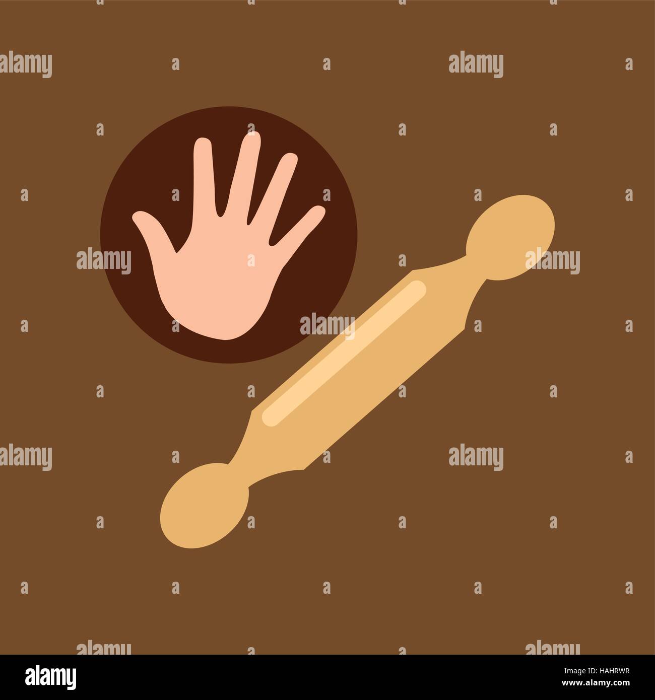 hand and kitchen roller icon vector illustration eps 10 Stock Vector ...