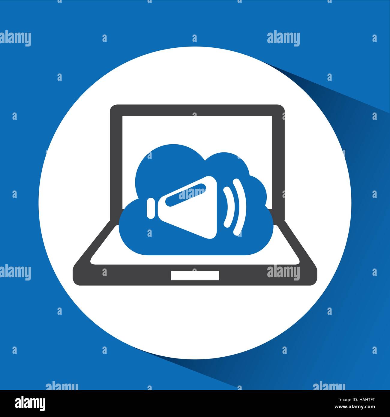 technology music cloud sound speaker vector illustration eps 10 Stock ...