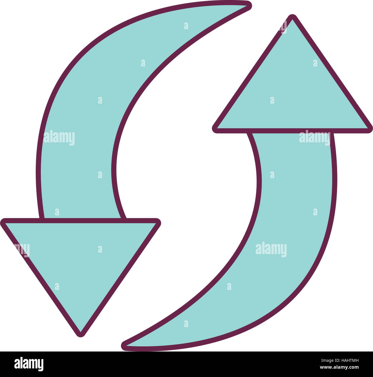 arrows around isolated icon vector illustration design Stock Vector ...