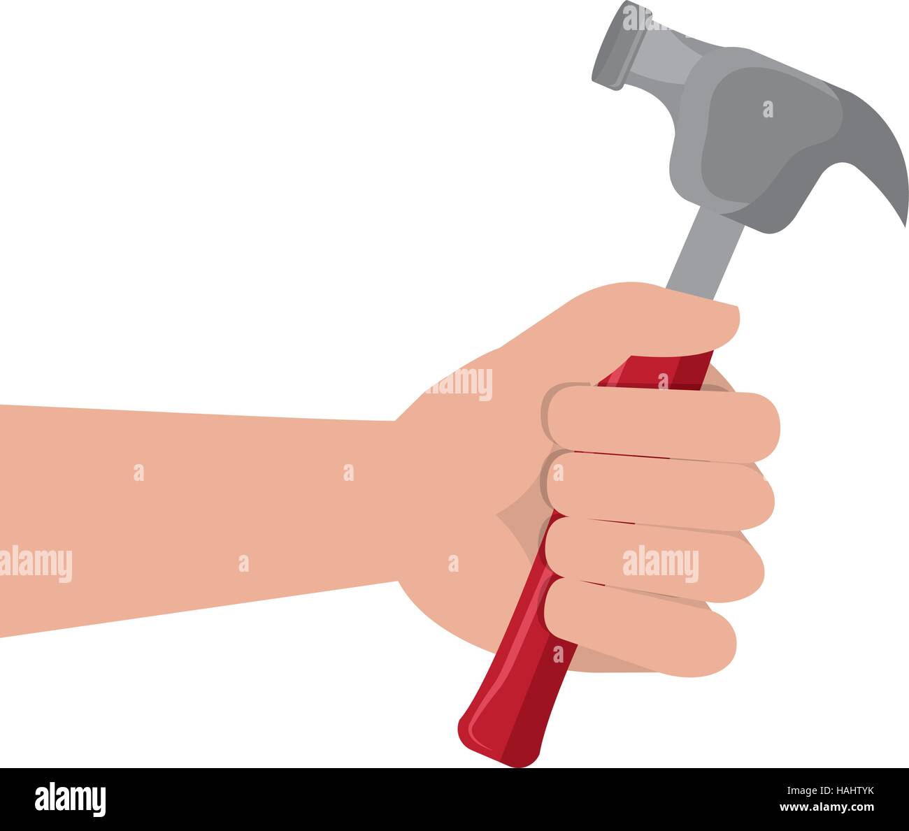 Human hammer Stock Vector Images - Alamy