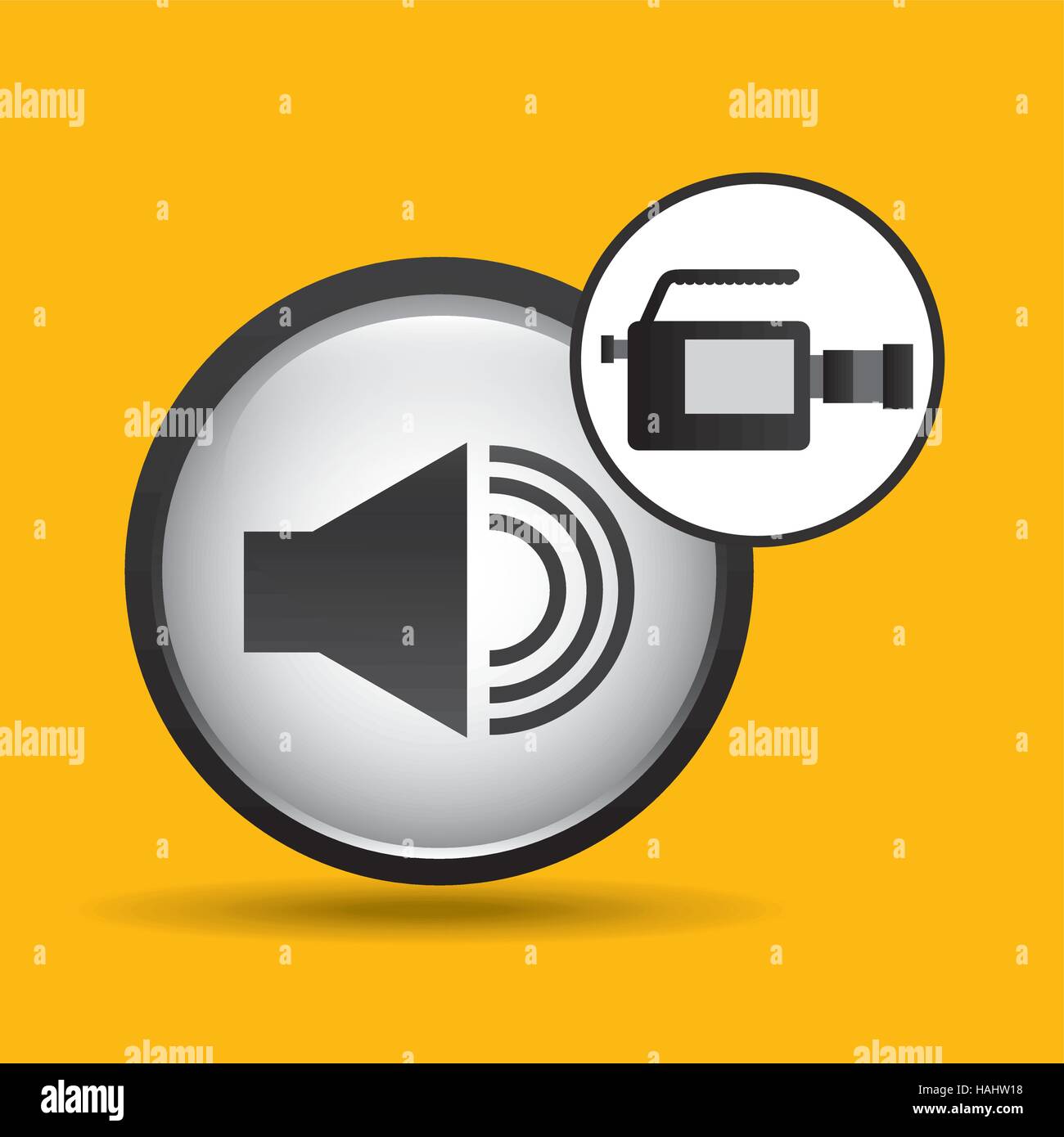 video production concept sound graphic vector illustration eps 10 Stock ...