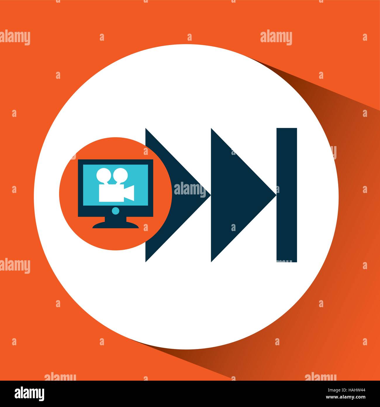 computer connection film forward concept vector illustration eps 10 ...