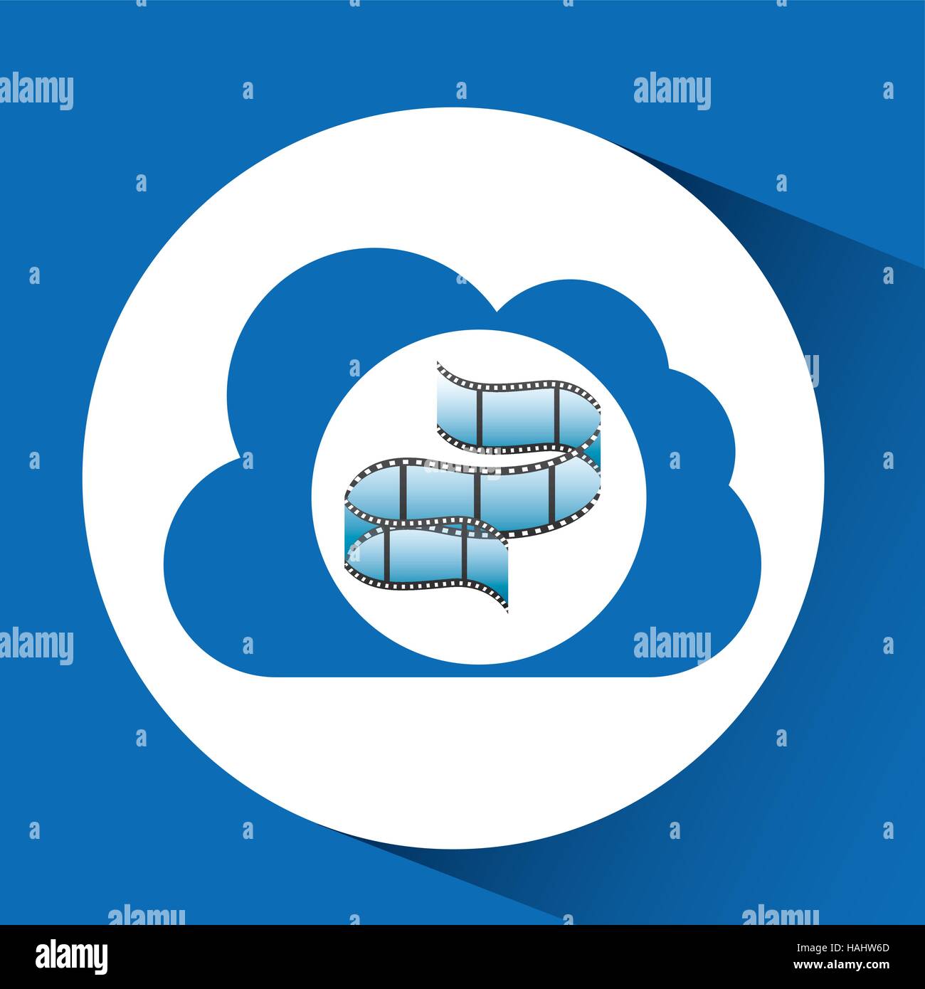 cloud computing strip film vector illustration eps 10 Stock Vector ...