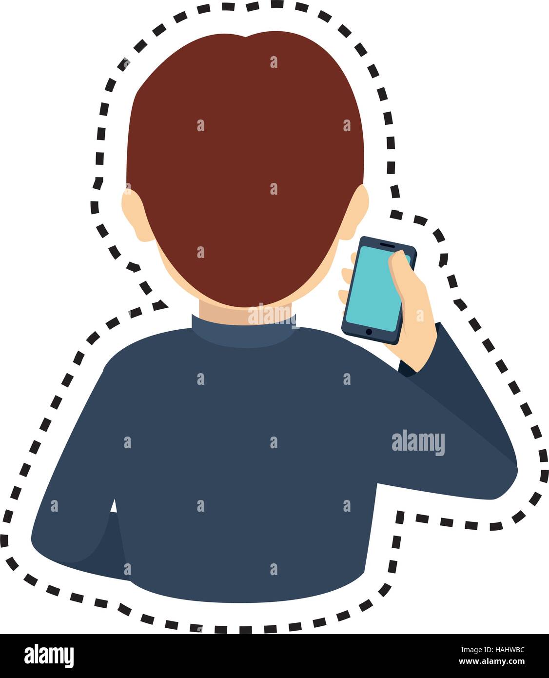 business person with smartphone vector illustration design Stock Vector ...