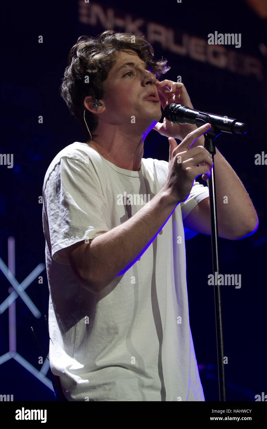 Charlie Puth performs in concert during the 106.1 KISS FM's Jingle Ball ...