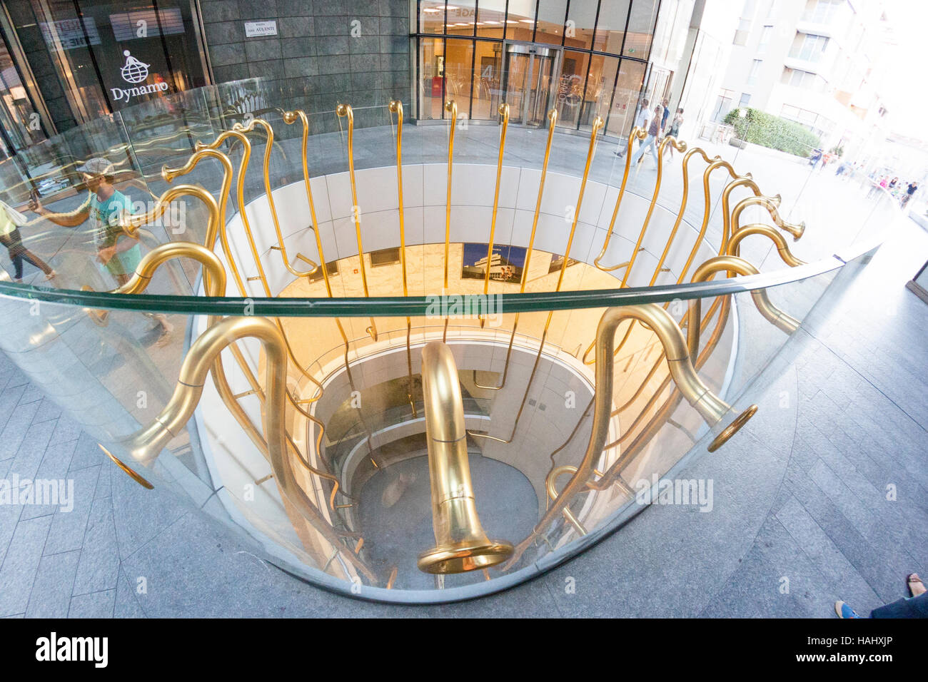 Mechanical telephone installation. Milan, Lombardy. Italy Stock Photo ...