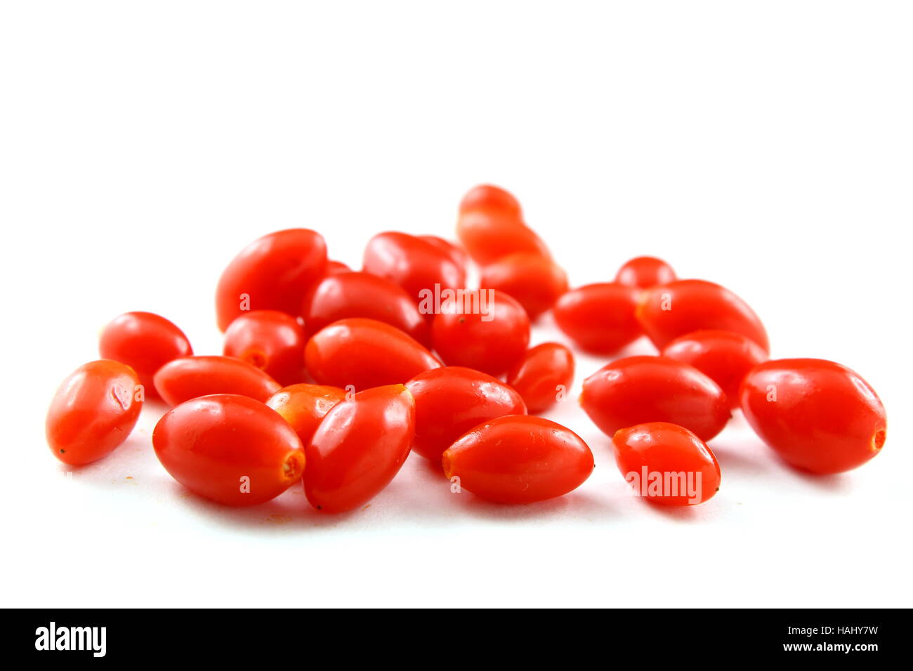 fresh goji berries isolated Stock Photo - Alamy
