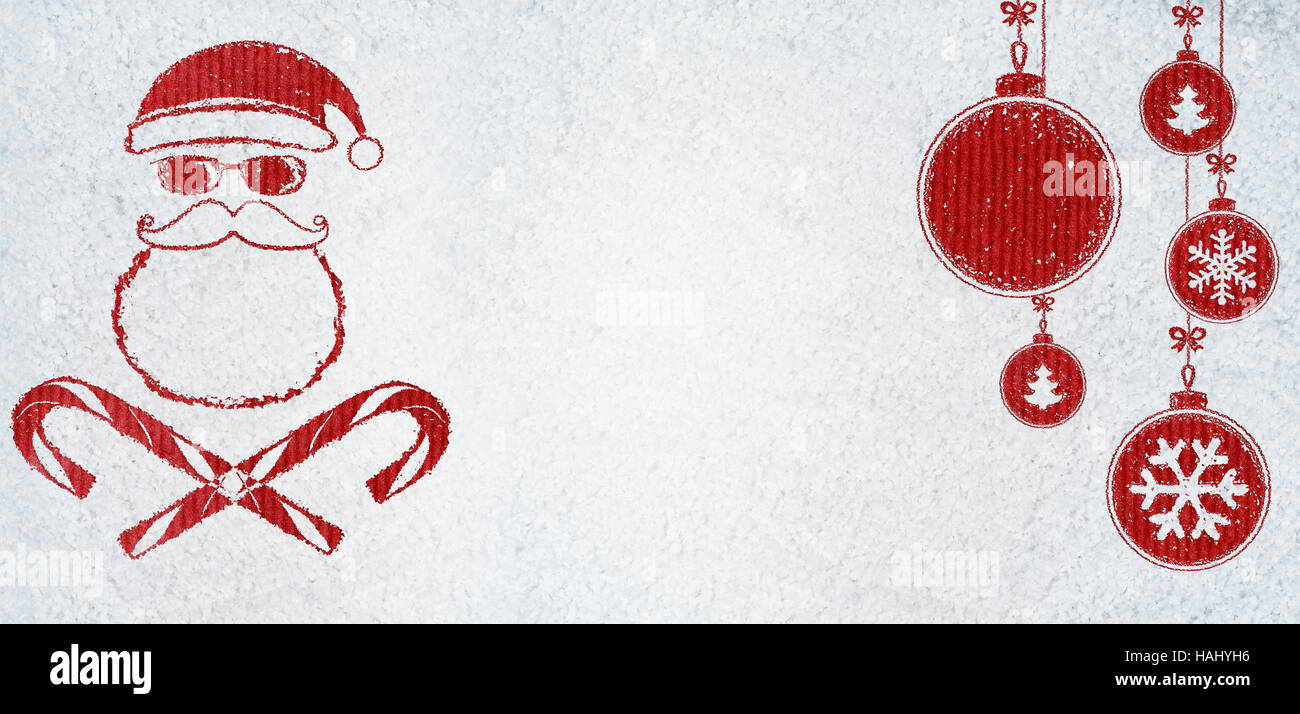 Bad Santa christmas card Stock Photo - Alamy