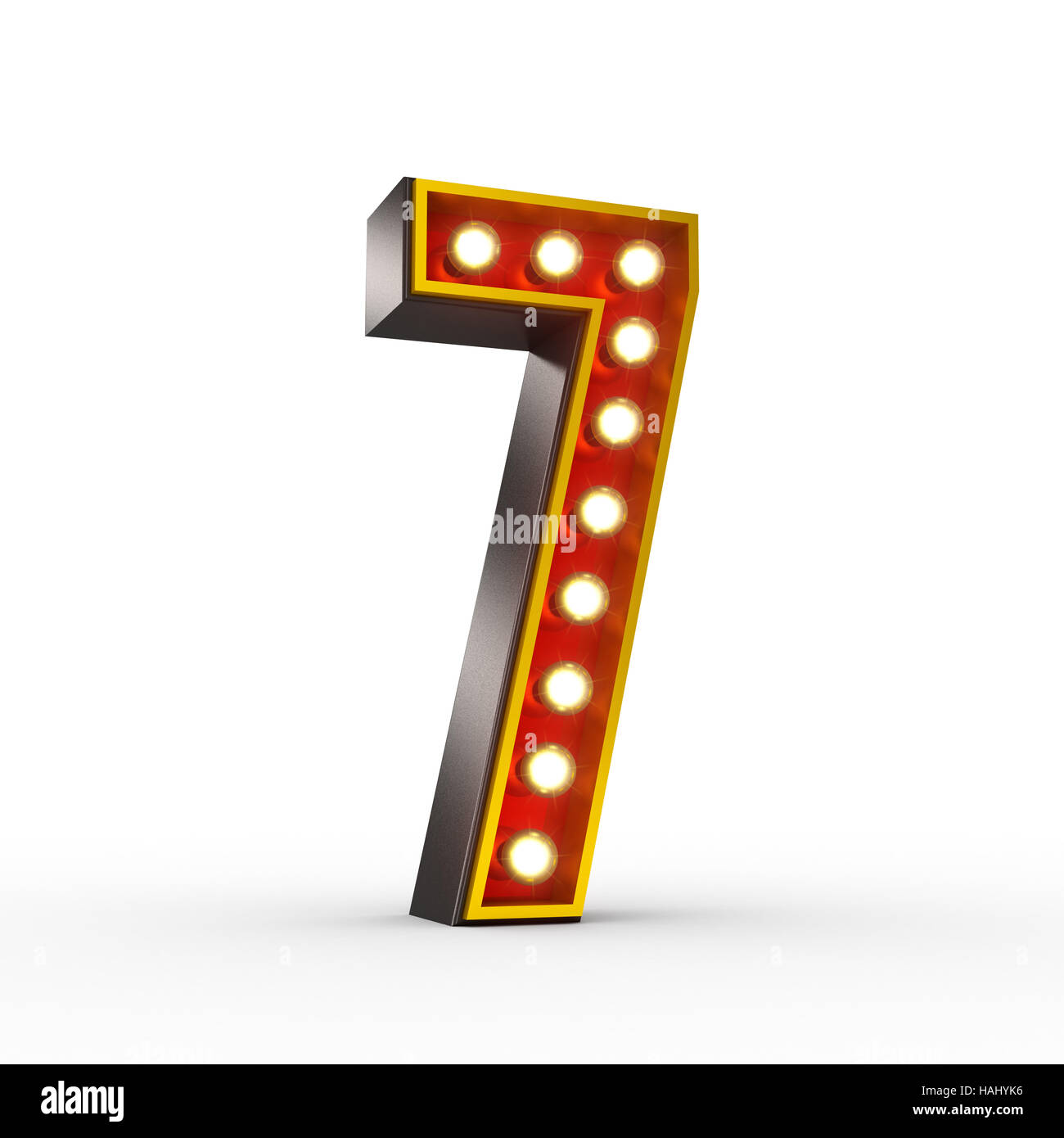 Yellow Number 7 High Resolution Stock Photography and Images - Alamy