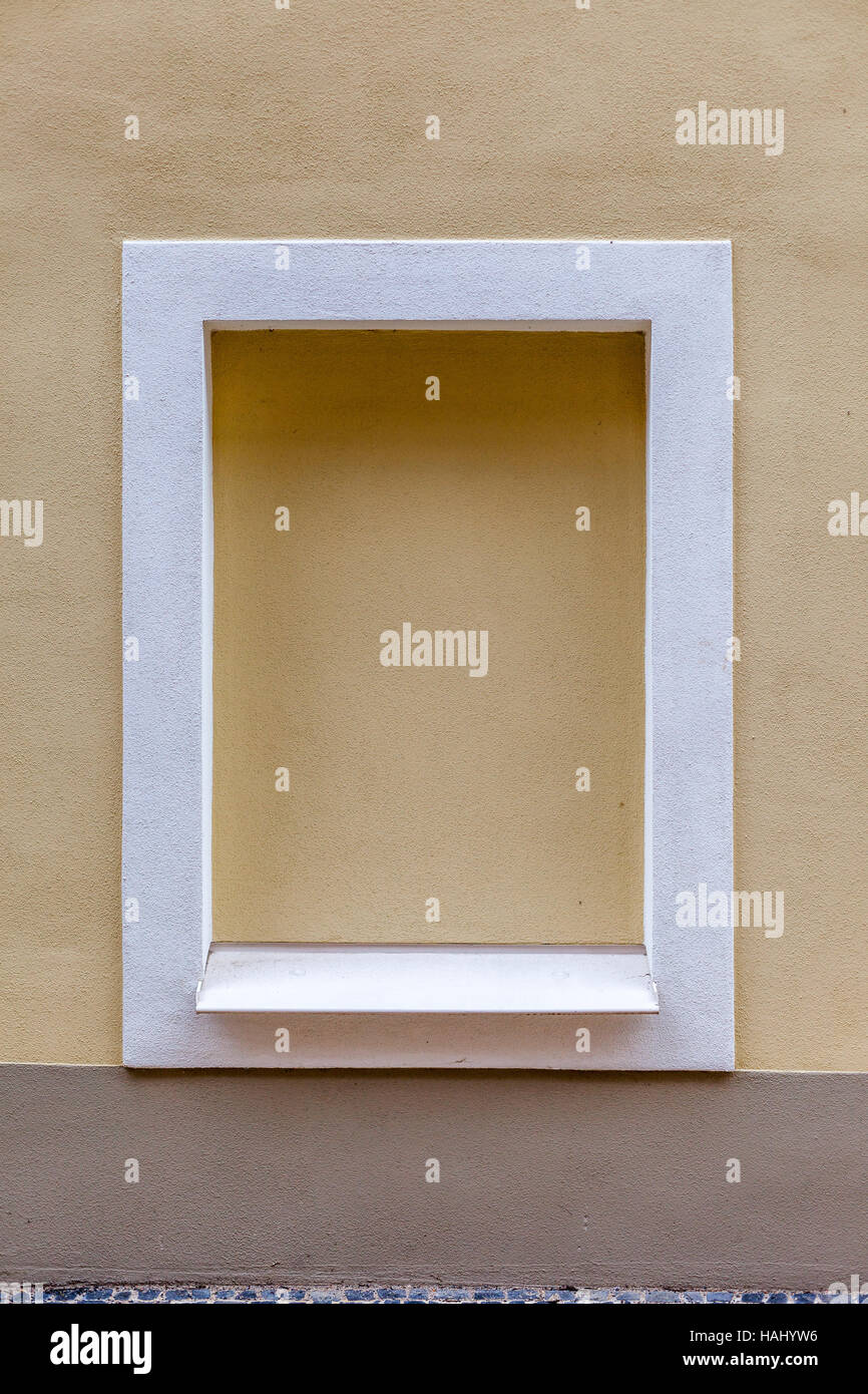 A fake, built-up window in the tenement house Stock Photo - Alamy