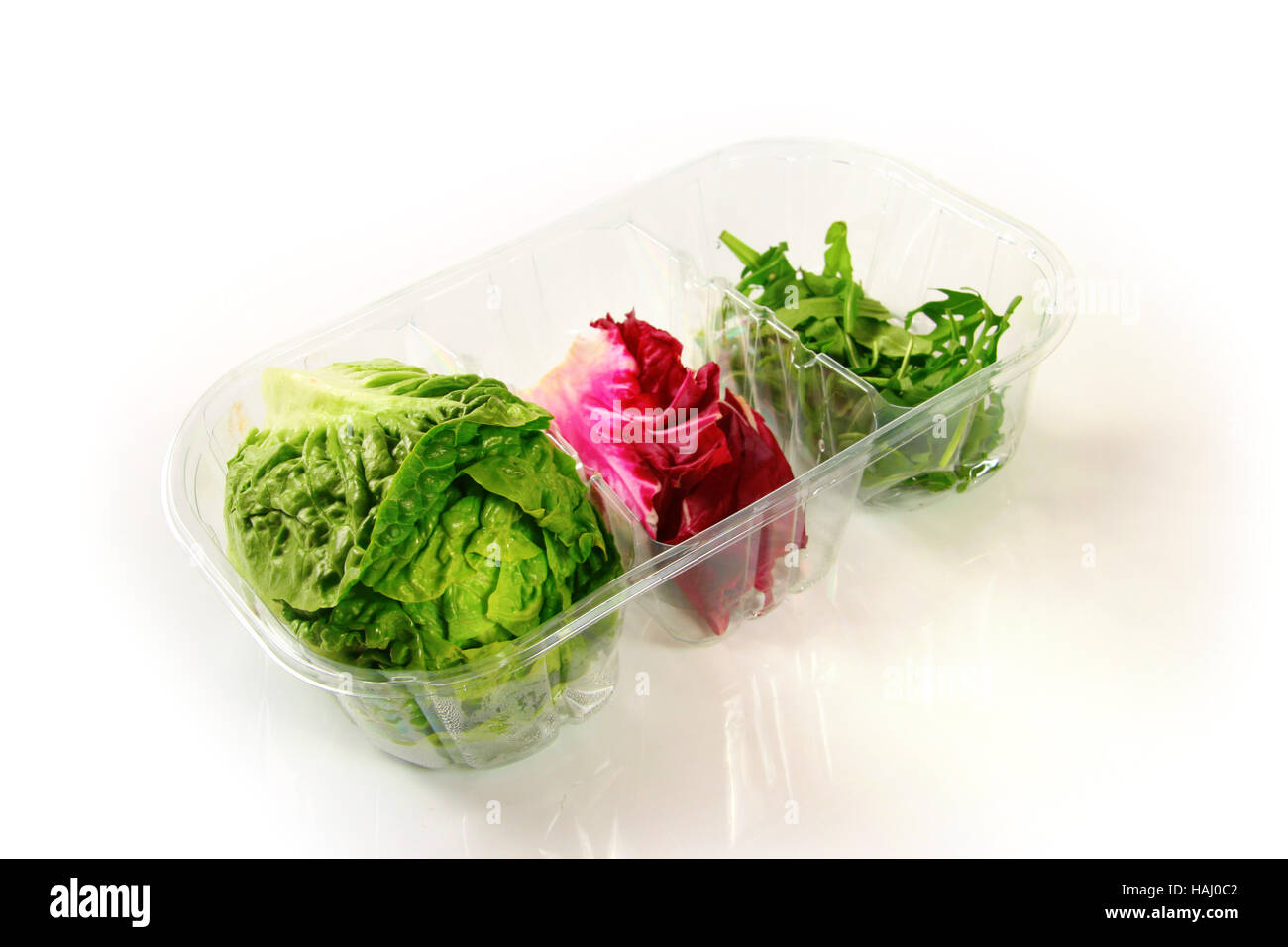 Package with a variety of salads Stock Photo - Alamy