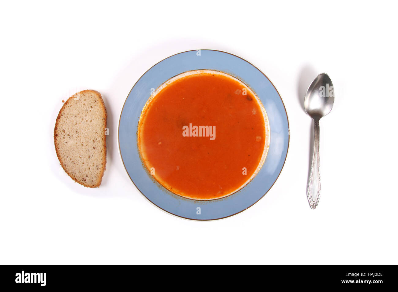 plate with soup Stock Photo - Alamy