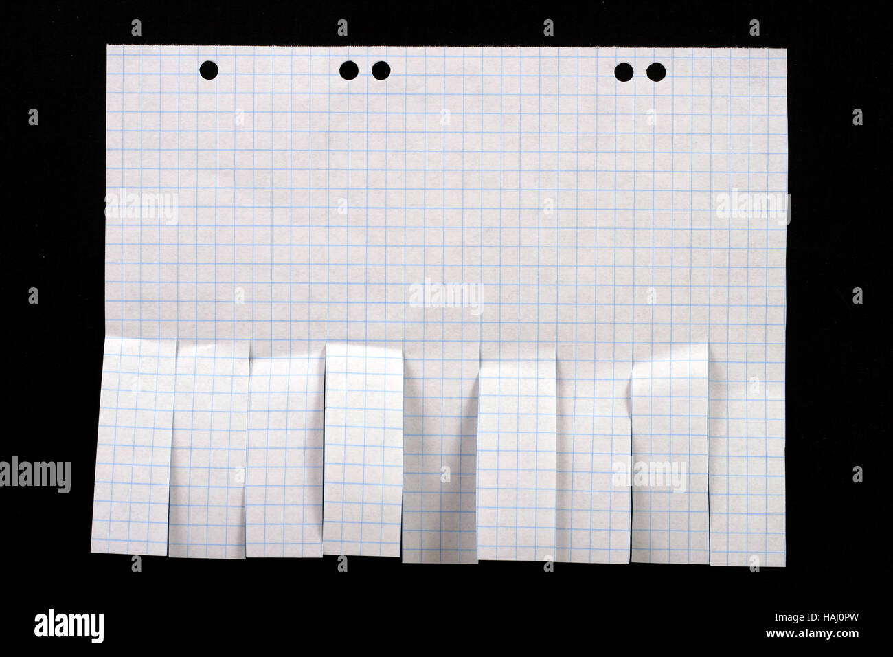 blank ad paper with cut slips Stock Photo - Alamy