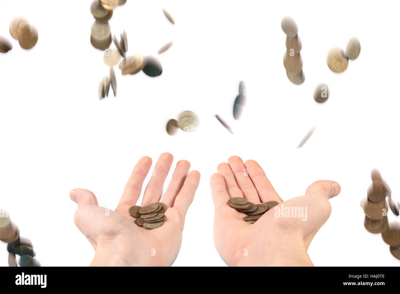 Money raining down hi-res stock photography and images - Alamy