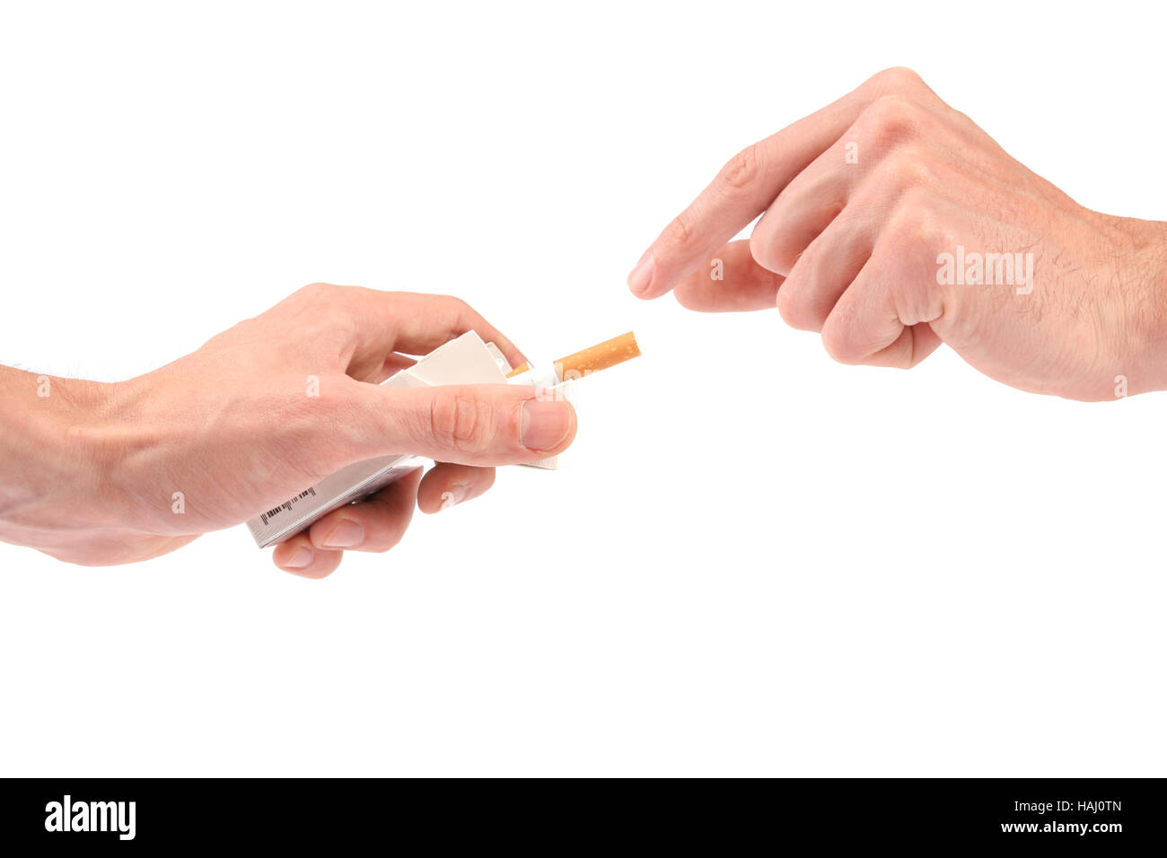 Offering a cigarette Stock Photo - Alamy