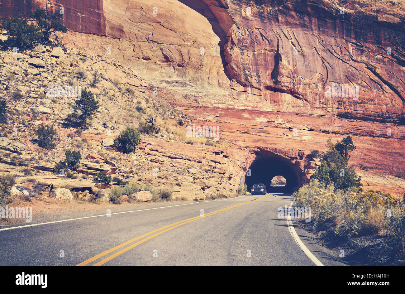 View through tunnel hi-res stock photography and images - Alamy