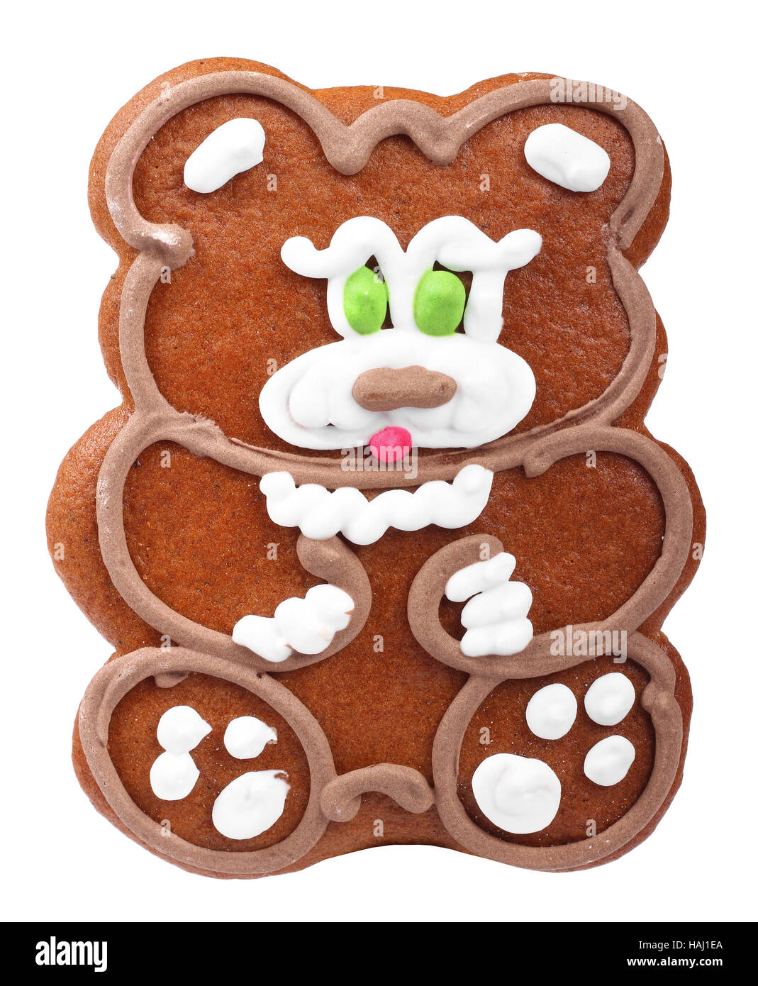 Gingerbread man biscuit Cut Out Stock Images & Pictures - Alamy