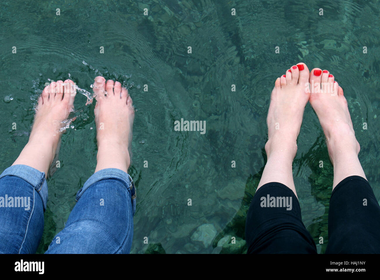 Dip your toes in hi-res stock photography and images - Alamy