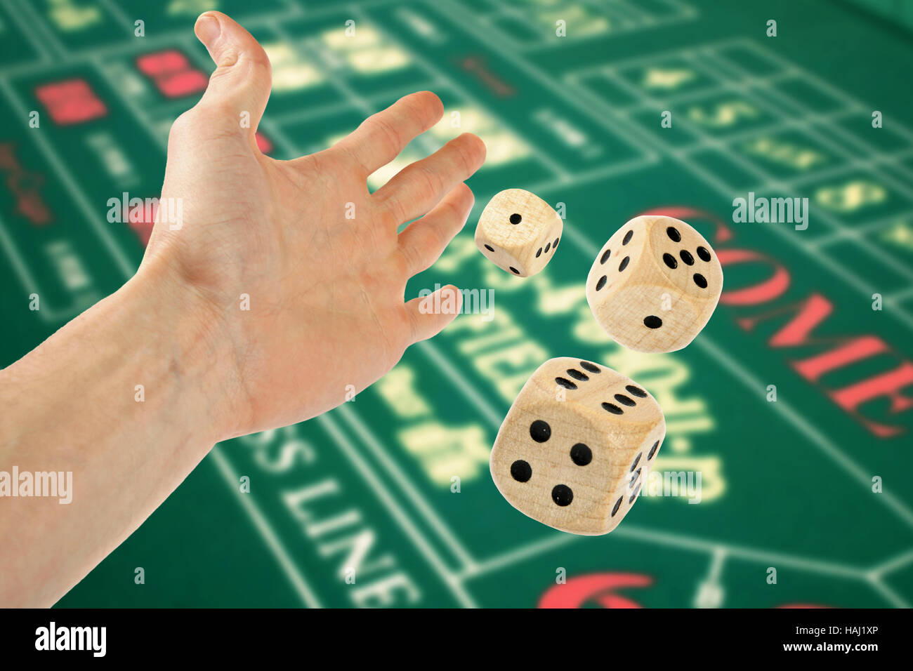 Throwing dices hi-res stock photography and images - Alamy