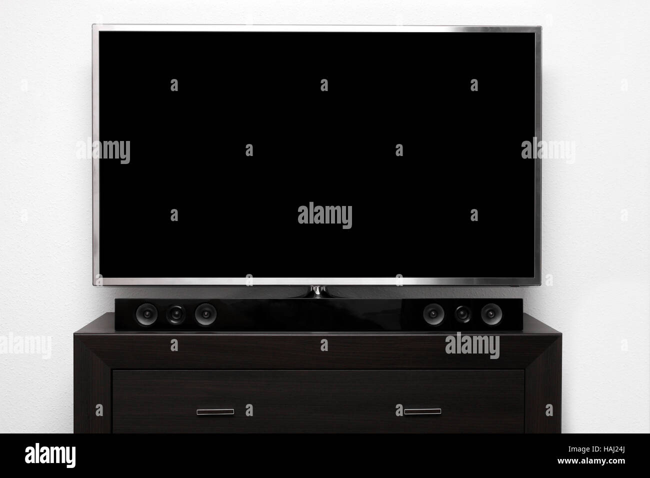 Blank television wall hi-res stock photography and images - Alamy
