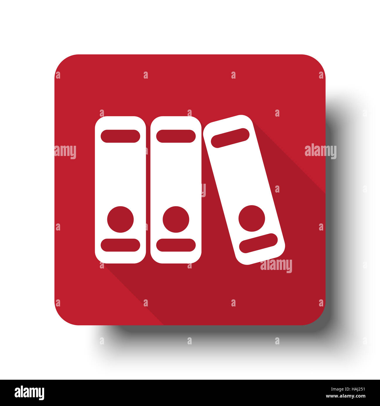 White binders flat icon Cut Out Stock Images & Pictures - Alamy