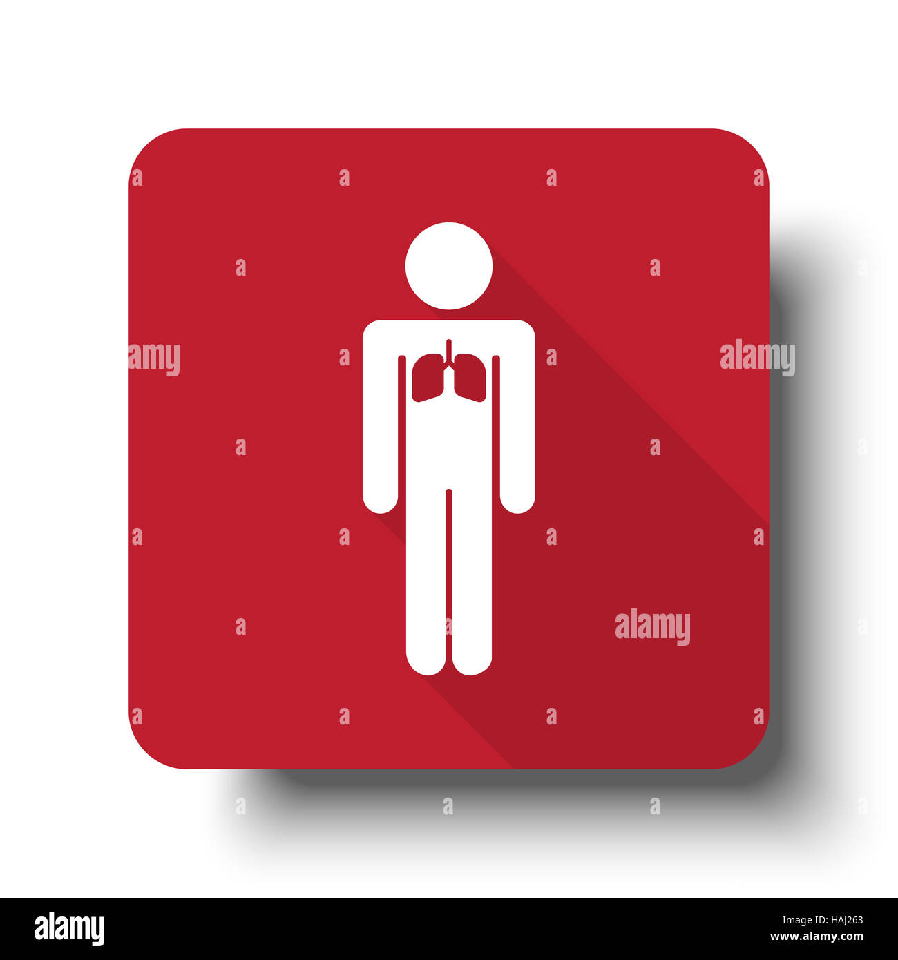 Lung icon hi-res stock photography and images - Alamy
