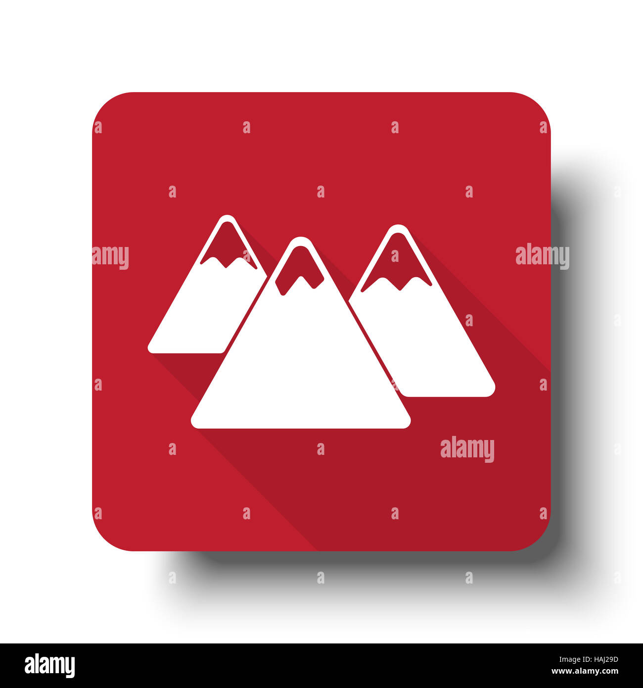 High mountains terrain icon Cut Out Stock Images & Pictures - Alamy