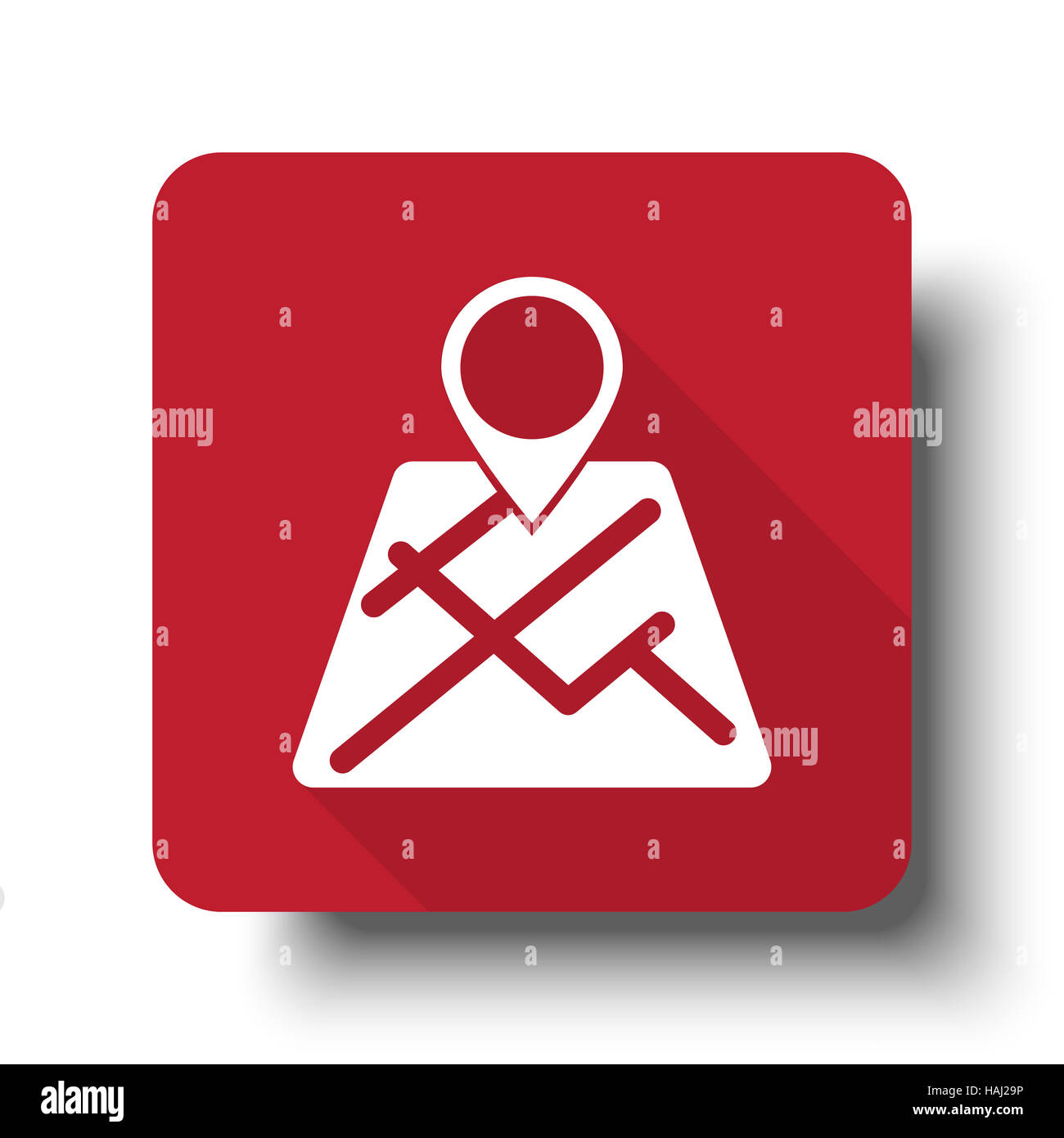 Long point map Cut Out Stock Images & Pictures - Alamy