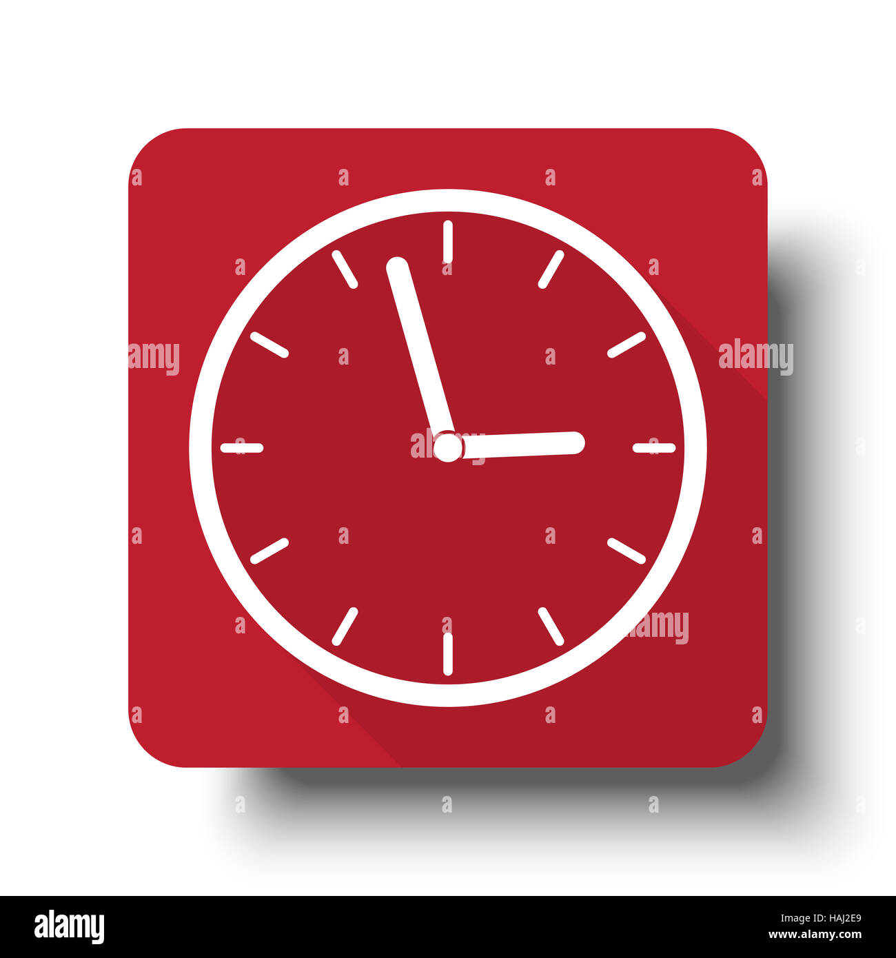 Flat clock hi-res stock photography and images - Alamy