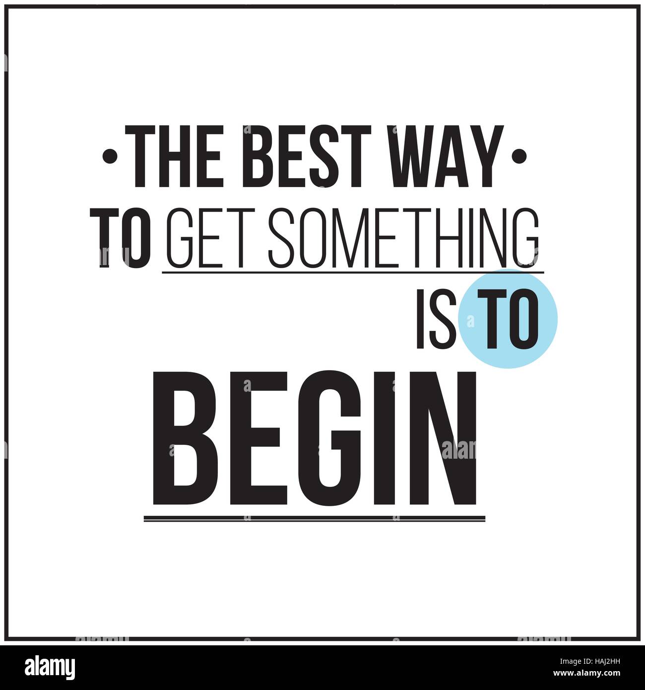 Simple motivational poster on white background Stock Vector Image & Art ...