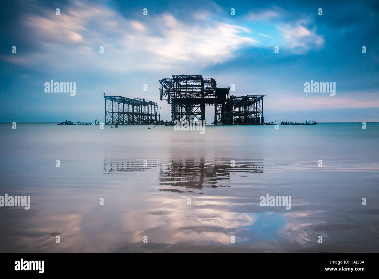 West Pier standing still Stock Photo - Alamy