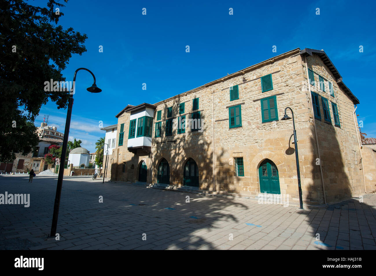 Old architecture in Lefkosa on the Turkish side, Northern Cyprus Stock ...