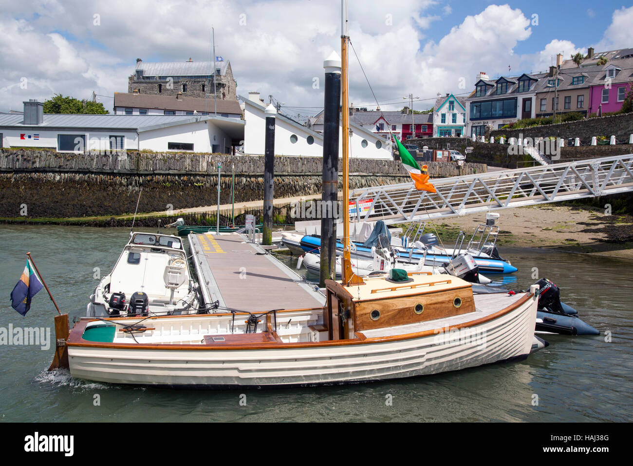 boats berthed in baltimore harbour,harbor Stock Photo - Alamy